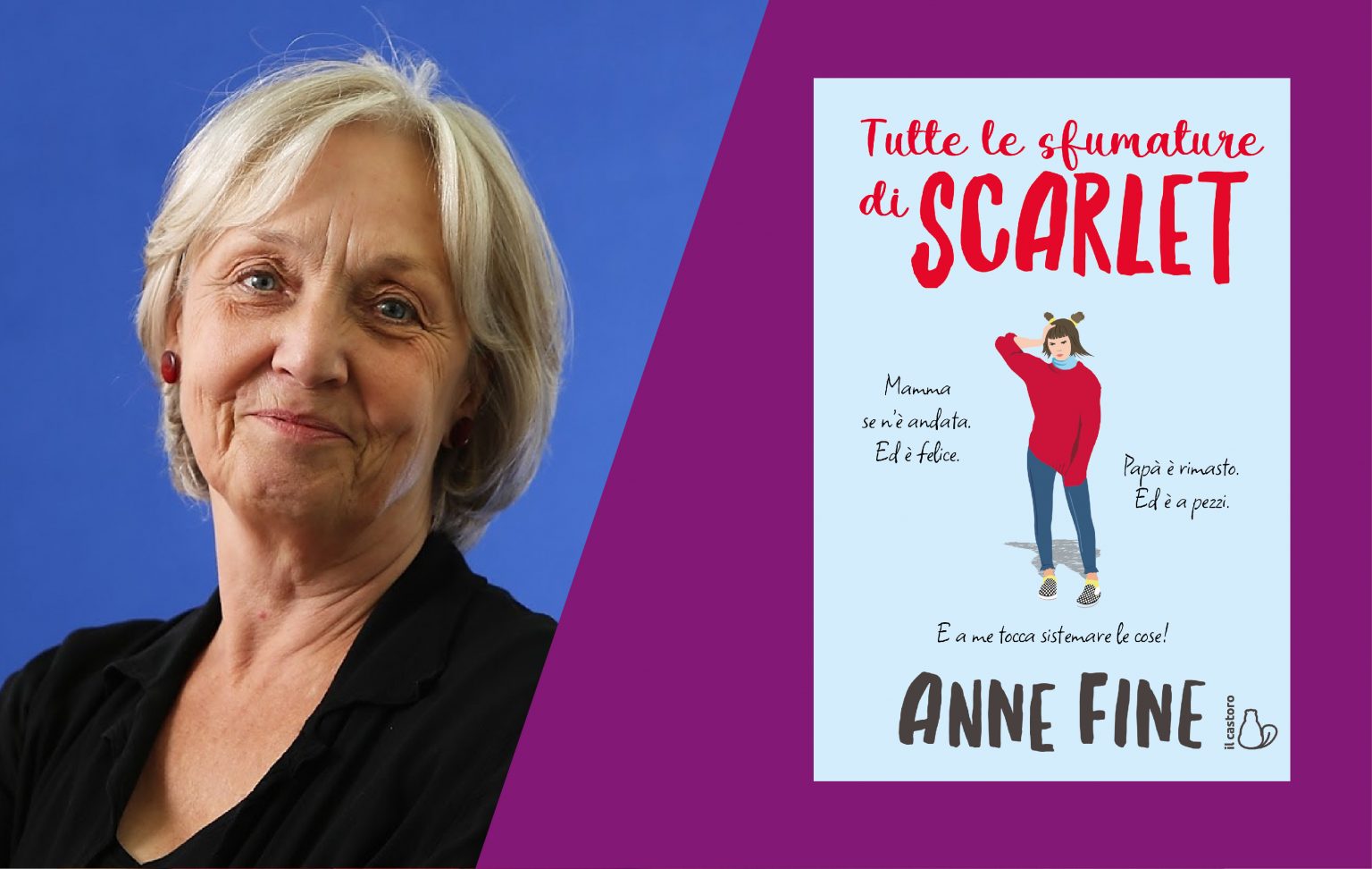 10 domande ad Anne Fine, autrice di “Tutte le sfumature di Scarlet ...